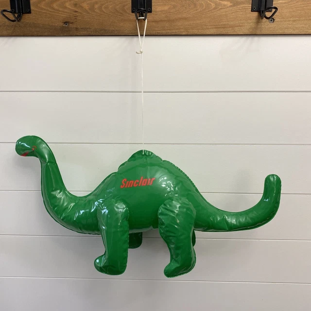 VINTAGE SINCLAIR OIL Dinosaur Blow-up Dinosaur - inflatable $8.41 ...