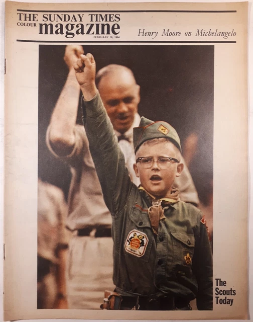 SUNDAY TIMES MAGAZINE 16th February 1964 "Scouts, Mdme de Gaulle ...