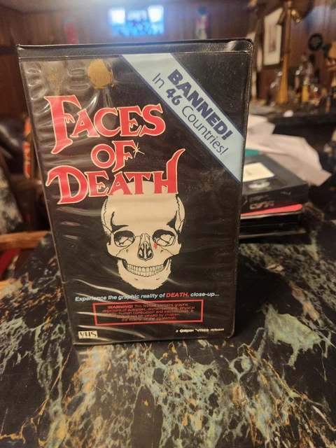 FACES OF DEATH VHS Tape Clamshell Big Box Gorgon Video Horror RARE ...