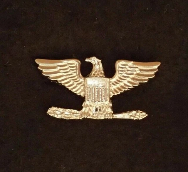 VIETNAM WAR US Army Colonel Rank Insignia Device Full Bird, Shirt Size ...