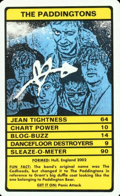 THE PADDINGTONS, Indie Sleaze Trumps1 by Kazoo (2021) Single Card £2.74 ...