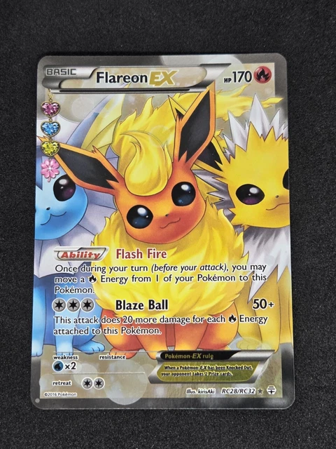 POKEMON GENERATIONS FLAREON ex Full Art RC28/RC32 £1.75 - PicClick UK