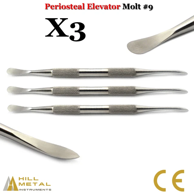 PERIOSTEAL ELEVATOR MOLT #9 Implant Extraction Elevators Surgical ...