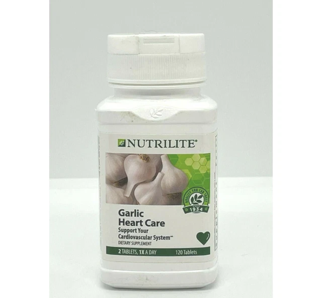 NUTRILITE GARLIC HEART Care Supplement Support Cardiovascular System ...