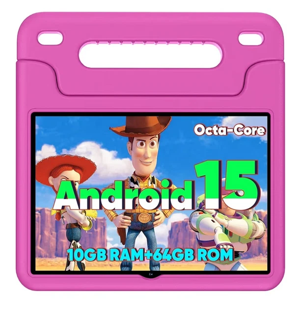 ANDROID 15 KIDS Tablet, 2025 Upgraded 10.1 Inch Tablets with Octa-core ...
