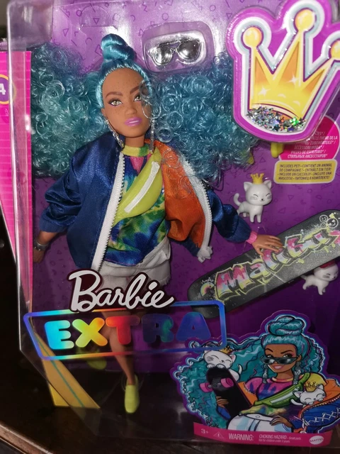 BARBIE EXTRA CURVY BLU HAIR 2020 2021 NEW NRFB BEAUTIFUL NUMBER 4 EUR ...
