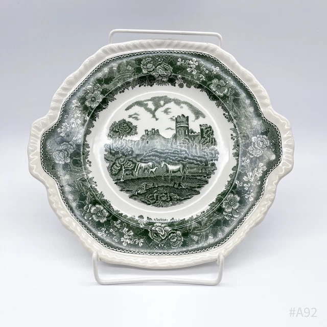 ADAMS ENGLISH SCENIC Servierteller Real English Ironstone Grün Made in ...