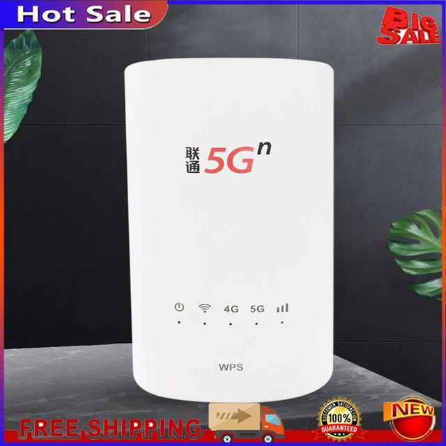 5G ROUTER 1000MBPS CPE WiFi Router SIM Card Slot EU/US/UK Plug 9 LED ...