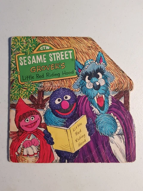 GOLDEN SUPER SHAPE Book - 5900-1 Sesame Street Grover's Little Red ...