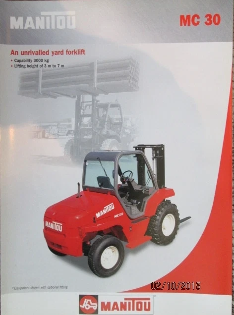 MANITOU MC 30 Powershift Forklift Brochure Catalog Factory Original Oem ...