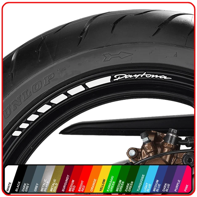 TRIUMPH DAYTONA WHEEL rim stickers decals - choice of 20 colours - 955i ...