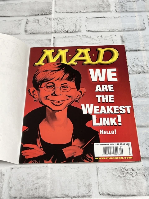 MAD MAGAZINE ISSUE #409 September 2001 The Weakest Link W/ Subscription ...