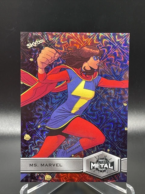 2021 MS. MARVEL Skybox Marvel Metal Universe Spider-Man High Series ...