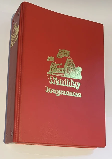 WEMBLEY PROGRAMMES COMPLETE Set & Binder 1982-83 Liverpool, Man Utd ...