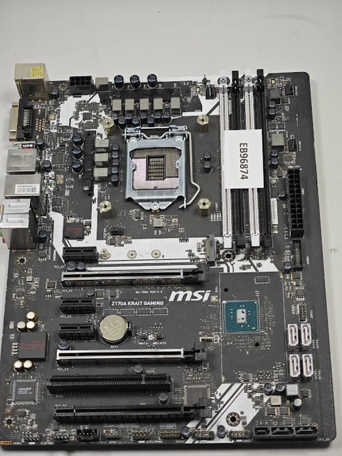 MSI Z170A KRAIT Gaming Motherboard - For Parts, Signs of Use £7.50 ...