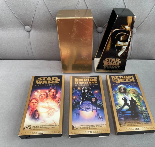 STAR WARS TRILOGY Special Edition Gold Box Set VHS Released 1997 £9.03 ...