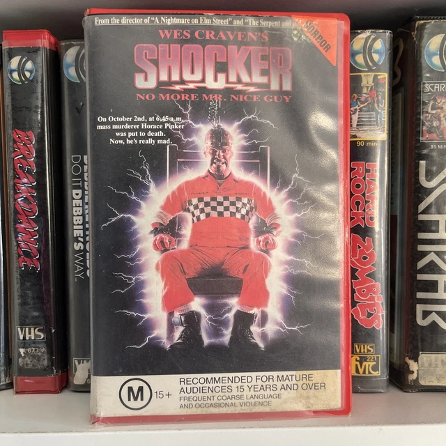 RARE WES CRAVEN'S SHOCKER 1989 RCA video VHS Tape PAL 80's Horror Cult ...