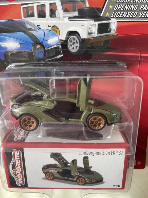 MAJORETTE LAMBORGHINI SIAN FKP 37 Pezzi Apertura Auto Verdi Deluxe EUR ...