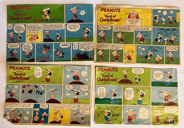 VINTAGE SNOOPY PEANUTS Charlie Brown Newspaper Comic Strip Charles ...