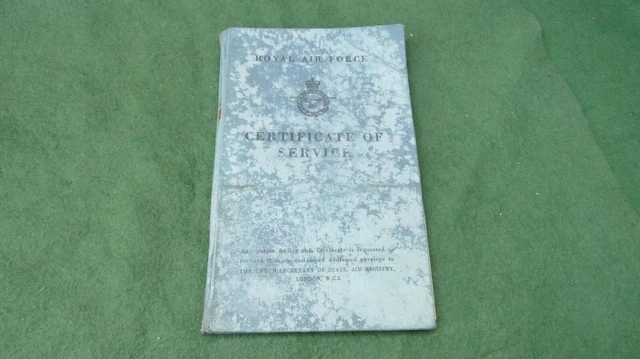 RAF CERTIFICATE OF Service Booklet 4099339 Lac R I Page Marine ...