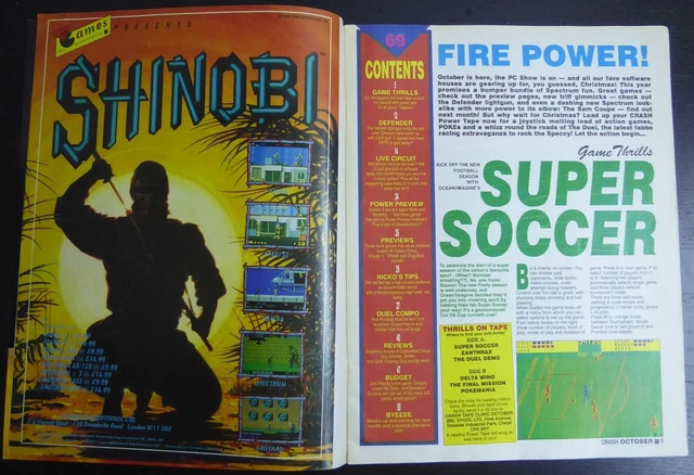 CRASH ZX SPECTRUM Magazine No.69 OCTOBER 1989 #003 £5.00 - PicClick UK
