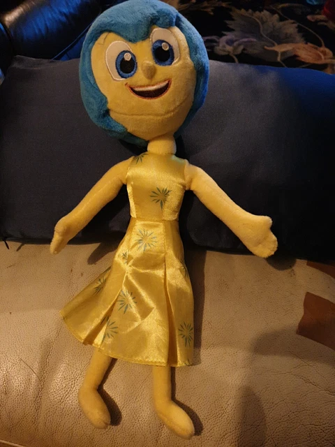 &DISNEY PIXAR INSIDE OUT Talking JOY peluche bambola giocattolo morbida ...