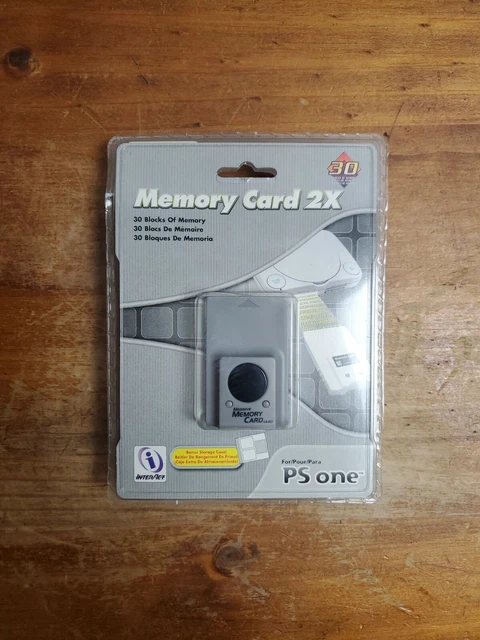 SONY PLAYSTATION MEMORY Card PS1 2X Performance 30 Block Capacity Case ...