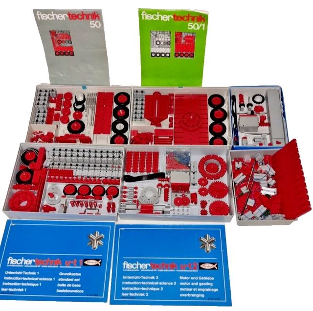 ALTES FISCHERTECHNIK 50 - 50/1 - Mot 1 - U-T 1 - U-T 2 + Advanced ...