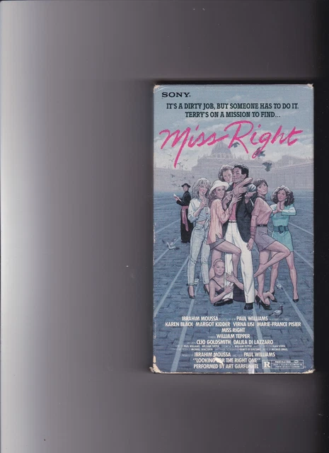 MISS RIGHT VHS Ntsc William Tepper,Margot Kidder,Karen Black Very Rare ...