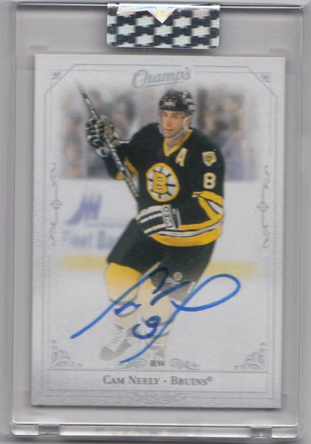 2020-21 UD CLEAR Cut Champ's Autograph Cam Neely Auto Boston Bruins #SC ...