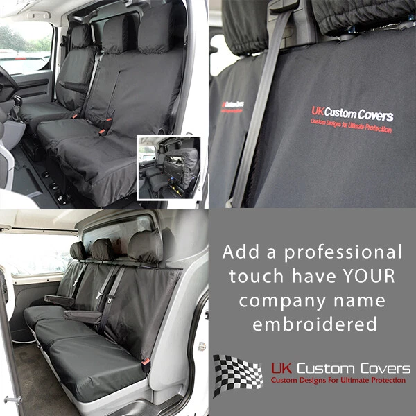 TOYOTA PROACE (2020 Sur ) Ras Cab Seat Housses Inclus Broderie 294 422 Bem EUR 173,99 - PicClick FR