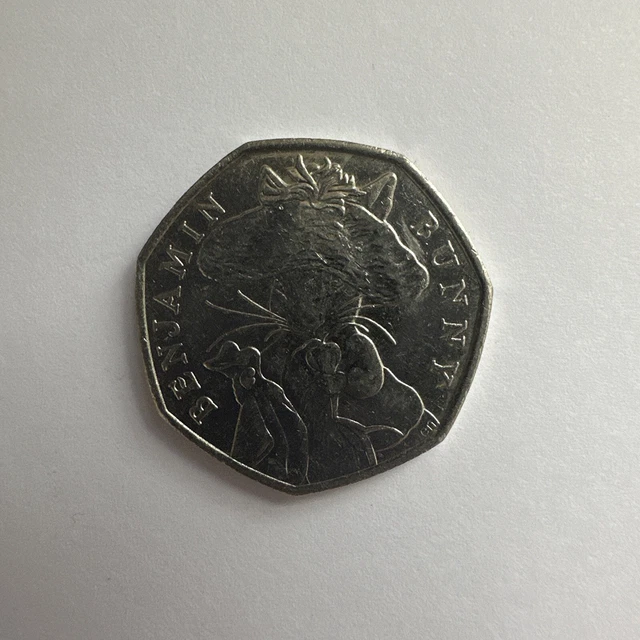 EXTREMELY RARE 2017 Beatrix Potter 50p The Tale Of Benjamin Bunny ...