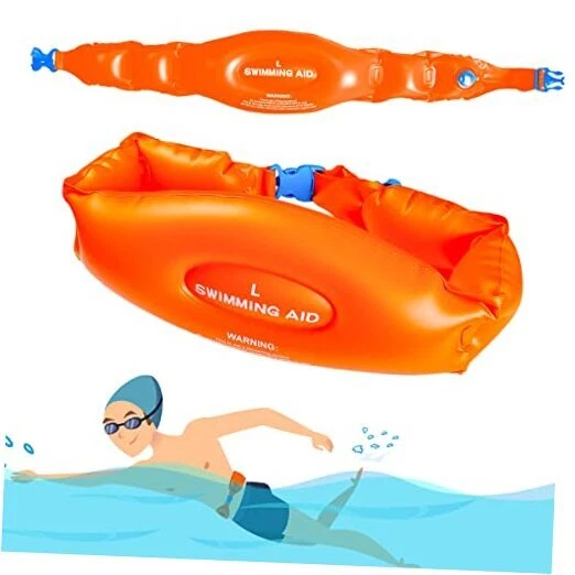 SWIM BELTS FOR Kids and Adults,Inflatable Swimming Training Aid,Back ...