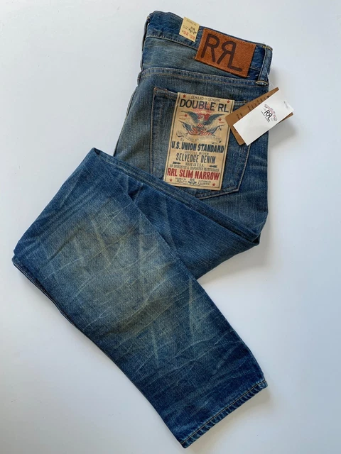 RALPH LAUREN DOUBLE RL RRL Herren Jeans SlimNarrow 33x32 NEU EUR 130,00 - PicClick DE