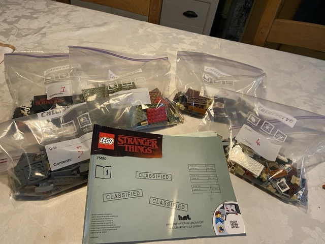 LEGO STRANGER THINGS The Upside Down 75810 With Box Mini Figures Rare ...