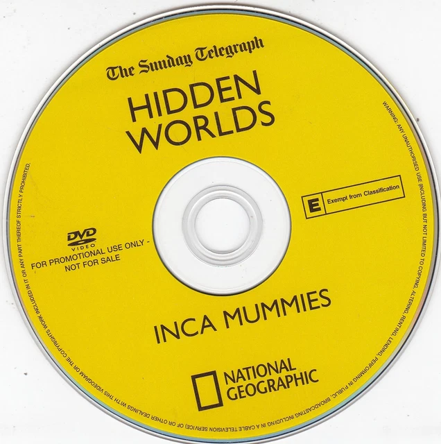 INCA MUMMIES ( THE SUNDAY TELEGRAPH Newspaper DVD ) EUR 1,00 - PicClick FR