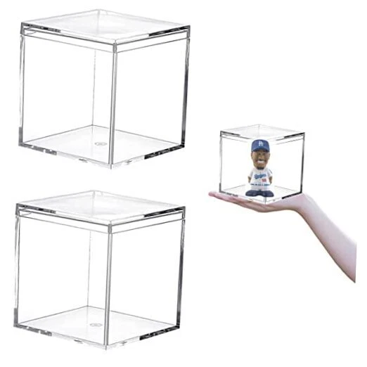 ACRYLIC BOX CLEAR Display Case 4x4x4Inch Storage 4 x 4 x 4 Inch Square ...