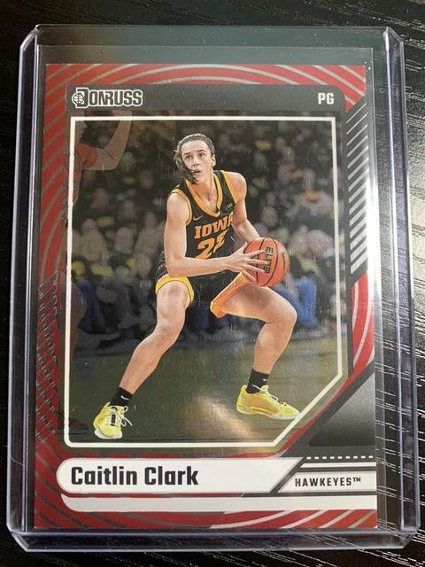2024 PANINI CAITLIN Clark Collection Red Foil Donruss RC #6 Iowa ...