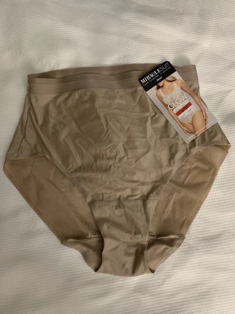 MIRACLESUIT BODY GLOW Light Shaping Brief In Stucco Size S NWT style ...