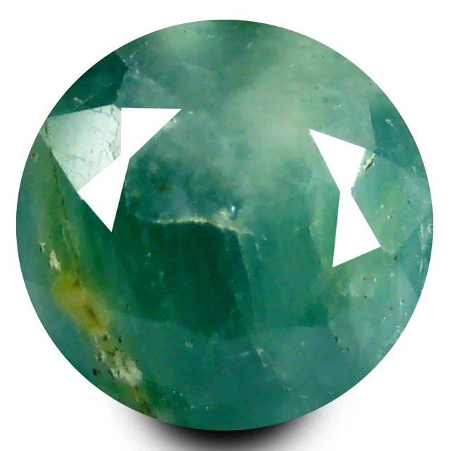1.34 CT AAA Premium Round Shape (7 x 7 mm) Bluish Green Grandidierite ...