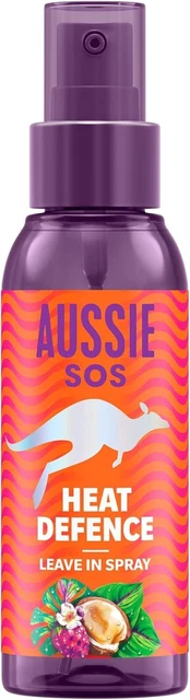 AUSSIE SOS HEAT Defence Leave In Spray 100ml to Detangle and Protect ...
