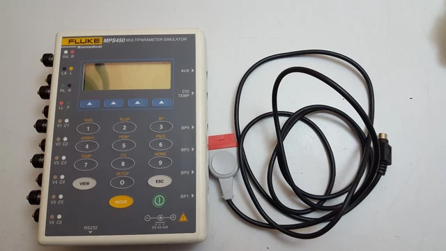 SIMULATEUR MULTIPARAMÈTRES PATIENT FLUKE MPS450 / ECG IBP CO TEMP ...