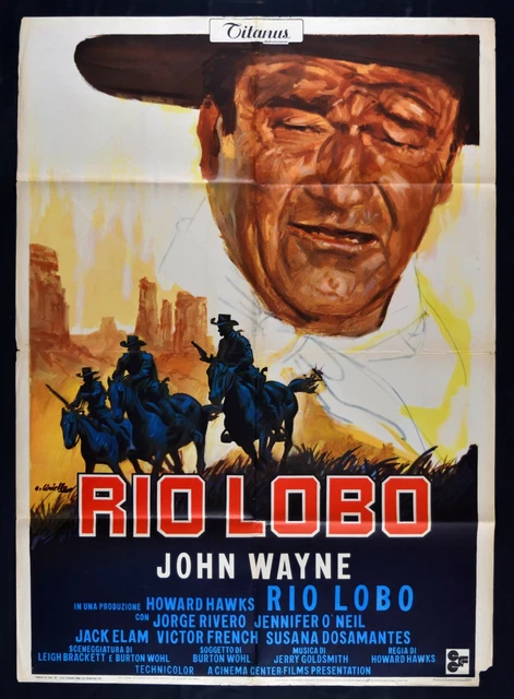 MANIFESTO RIO LOBO John Wayne Jorge Riviero Howard Hawks M371 £57.68 ...