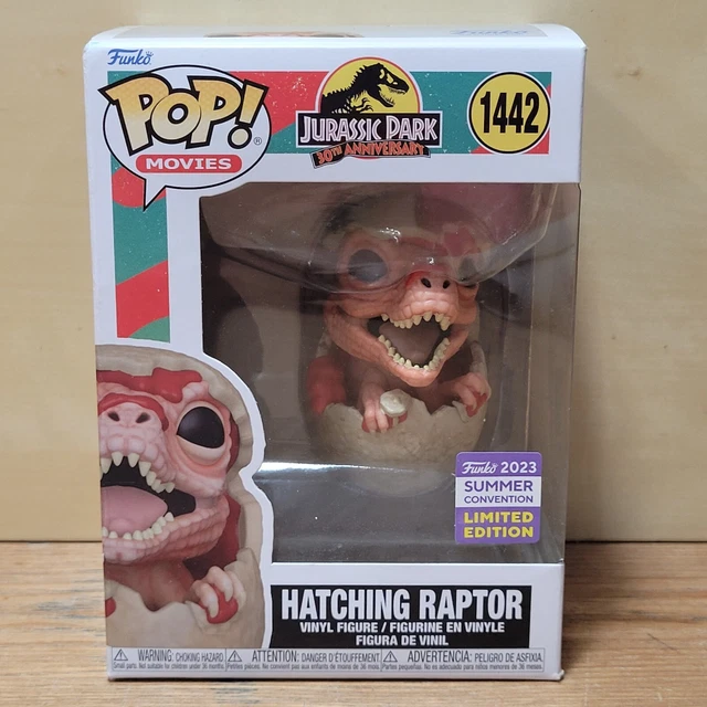 FUNKO POP SDCC 2023 Hatching Raptor # 1442 Jurassic Park 30th ...