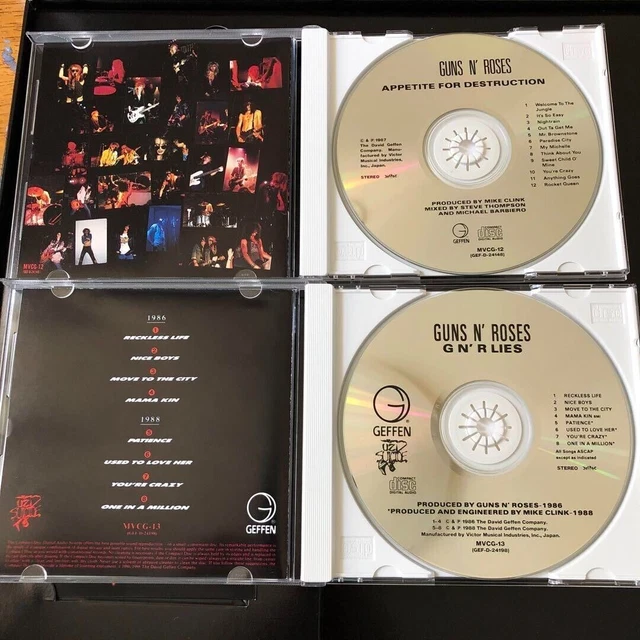 GUNS N' ROSES/LIMITED Edition Box Set 1 posters CD SINGLES EUR 191,56 ...