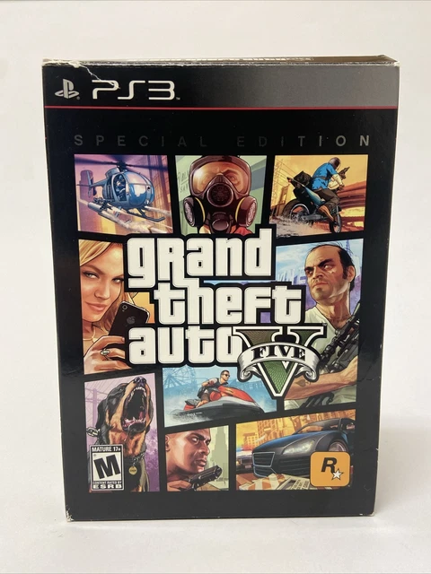 GRAND THEFT AUTO GTA 5 V Special Edition PS3 PlayStation 3 Steelbook w/ Box $24.95 - PicClick CA