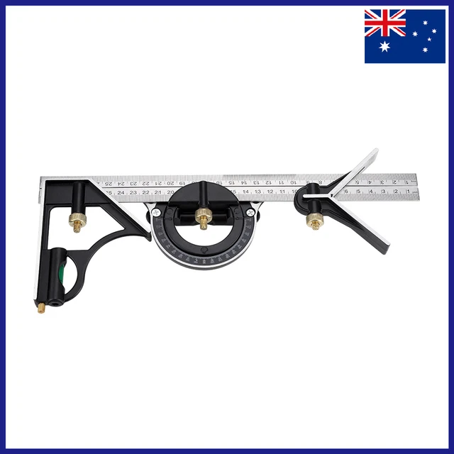 300MM ADJUSTABLE COMBINATION Square Right Angle Ruler Engineer ...