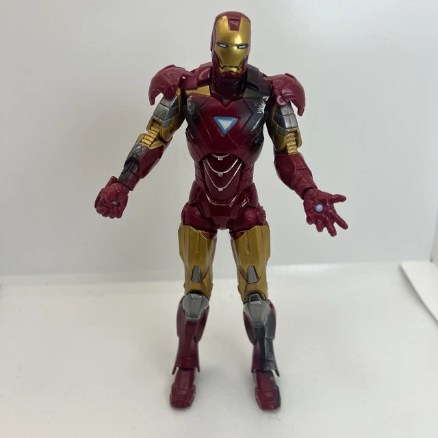 HASBRO MARVEL IRON Man action figure Mark V1 Battle Damage Iron Man ...