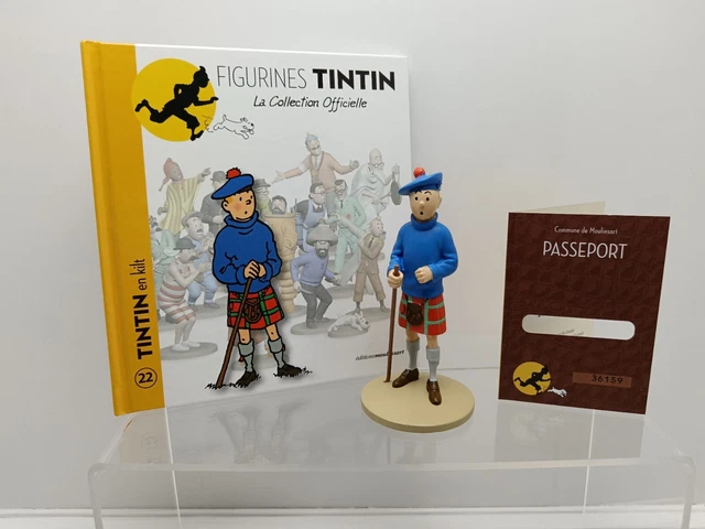 #22 TINTIN EN Kilt Figurines Tintin Collection Officielle Moulinsart ...