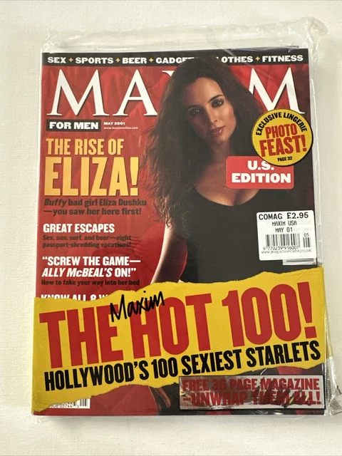 MAXIM US MAG - Eliza Dushku Lingerie Pics - MINT SEALED FROM NEW + HOT ...